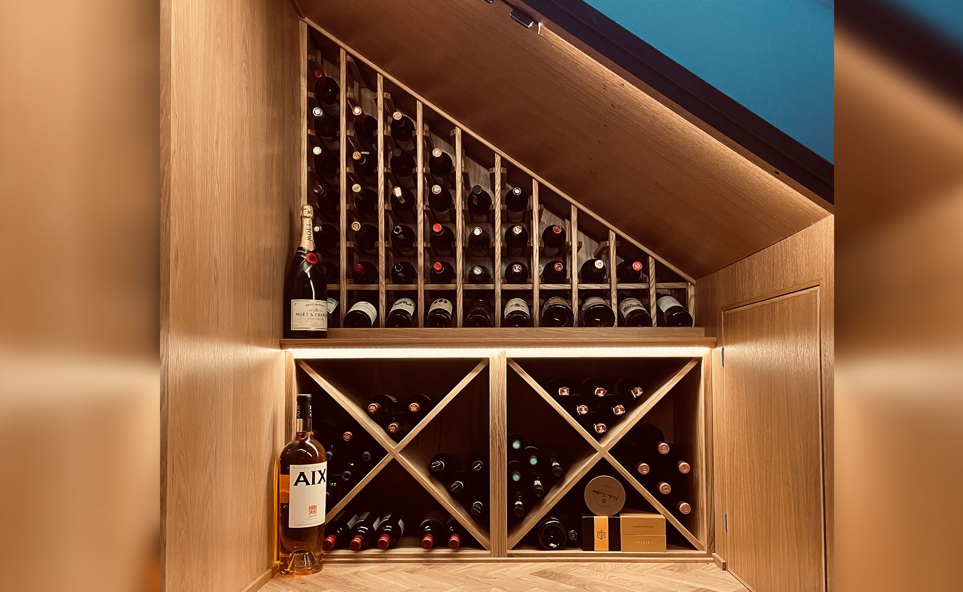 Bespoke Understairs Wine Store - Built By Rao Furniture